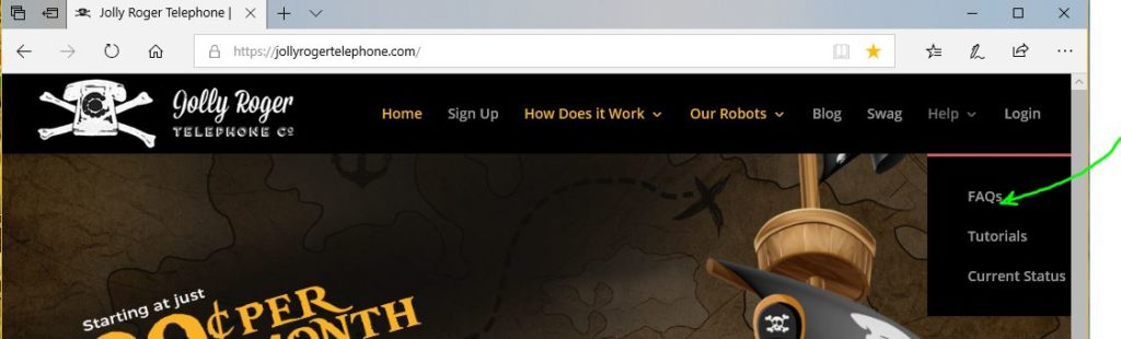 Getting Started (for mobile and landlines) | Jolly Roger Telephone